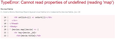 cannot read properties of undefined reading map react code with