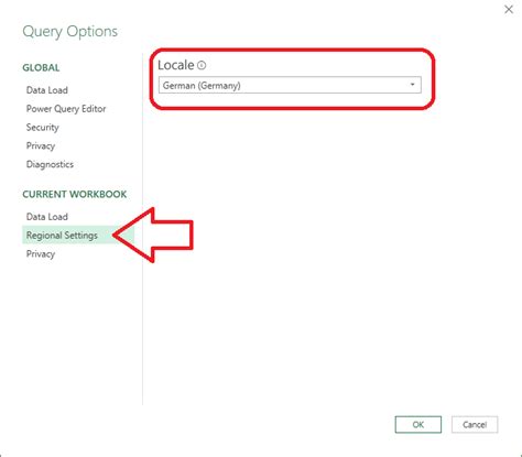 power query how to import a csv file that does not match your locale