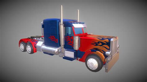 optimus prime transforming model buy royalty free 3d model by