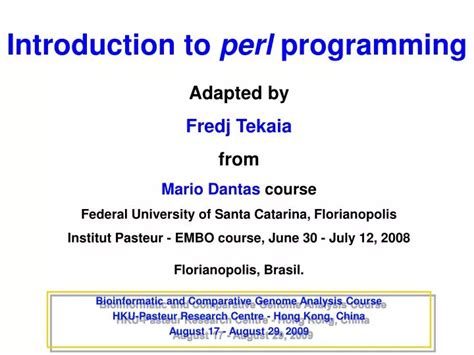 ppt introduction to perl programming powerpoint presentation free