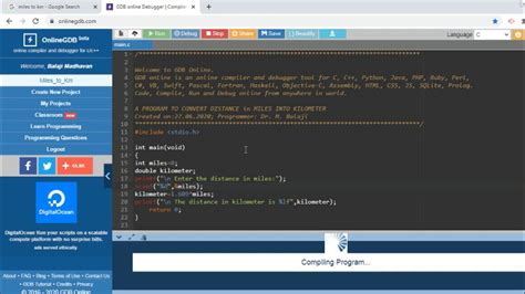 video 6 compiling c program an example youtube