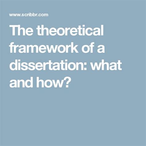 How To Write Theoretical Framework Bella Short