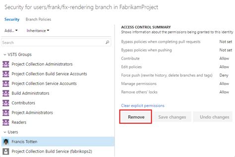 set git branch security and permissions azure repos microsoft learn