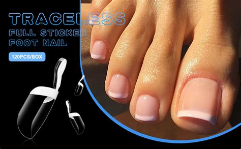 Aoraem Fake Toenails 120pcs Soft Gel Full Cover Toe Nail