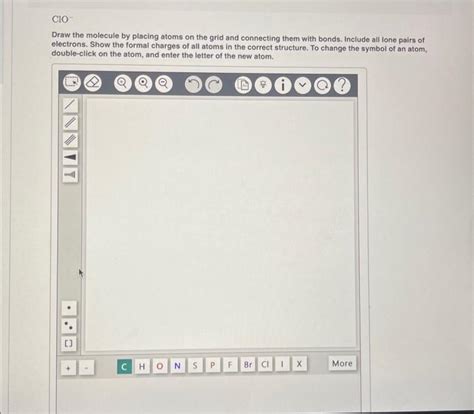 [solved] Draw The Molecule By Placing Atoms On The Grid An