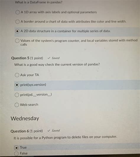 solved question 1 1 point saved python s zip function