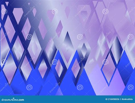 Blue And Purple Geometric Triangle Background Vector Stock Vector