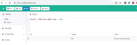 how can use exists command of sqlite in flutter stack