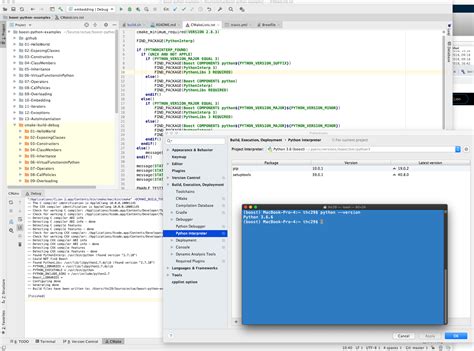 clion doesn t use the python interpreter ides support intellij