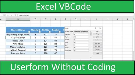 userform without vba coding in excel in hindi youtube