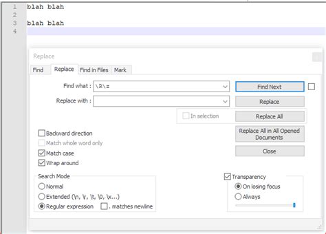 how to remove blank lines in notepad images