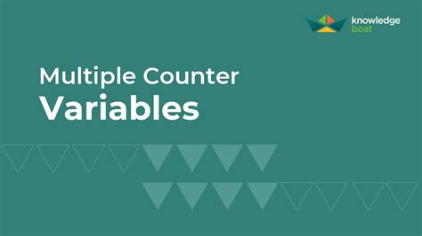 multiple counter variables in for loop icse computer applications