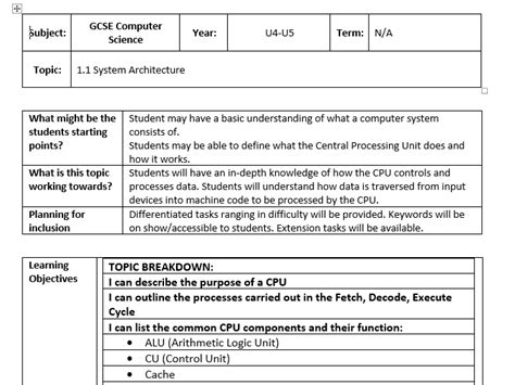j277 ocr gcse computer science 9 1 topic overviews teaching resources