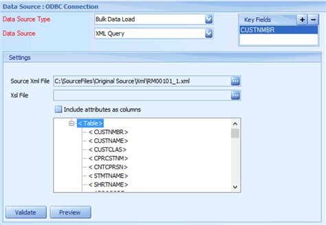 data sources bulk data load data sources xml query