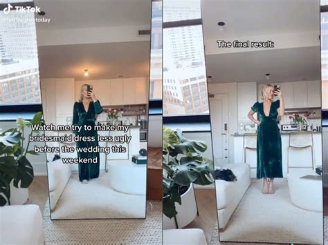 tiktok viewers say bridesmaid ‘upstaged bride by altering her dress in