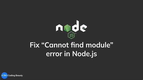 [solved] cannot find module in node js module not found
