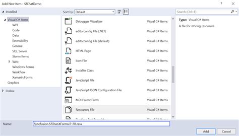 localization in xamarin chat control syncfusion