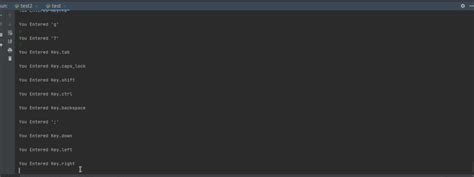 how to detect if a specific key pressed using python geeksforgeeks