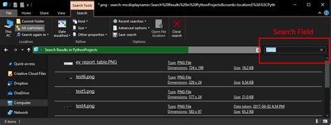 how to search in windows file explorer with python stack