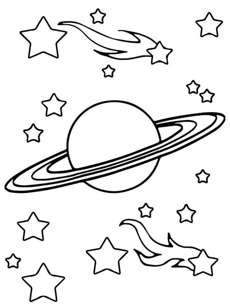 Dibujos De Planeta Saturno 11 Para Colorear Para Colorear Pintar E