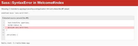css how to import scss files from html template to rails