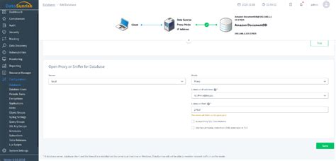 amazon documentdb datasunrise data and db security