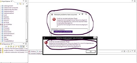 java maven project creating failed in ecilipse stack