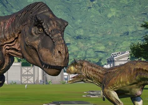 T Rex Still Too Big Compared To The Carnotaurus 😜 Jurassicworldevo