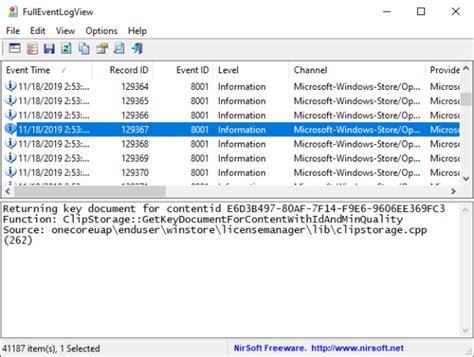 how to view event logs in windows in detail with full event log view