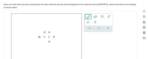 Solved Draw One Valid Lewis Structure Including All Lone