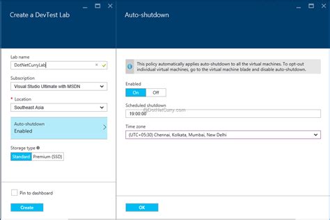 devtest labs in microsoft azure dotnetcurry