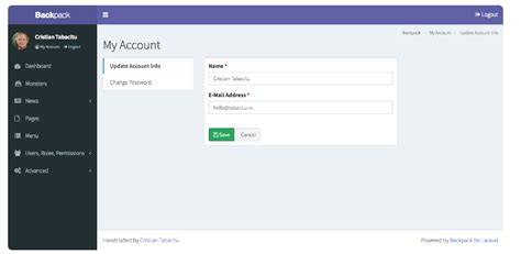 building complex web applications faster with laravel backpack