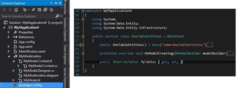 c using dbcontext to show data in wpf controls stack