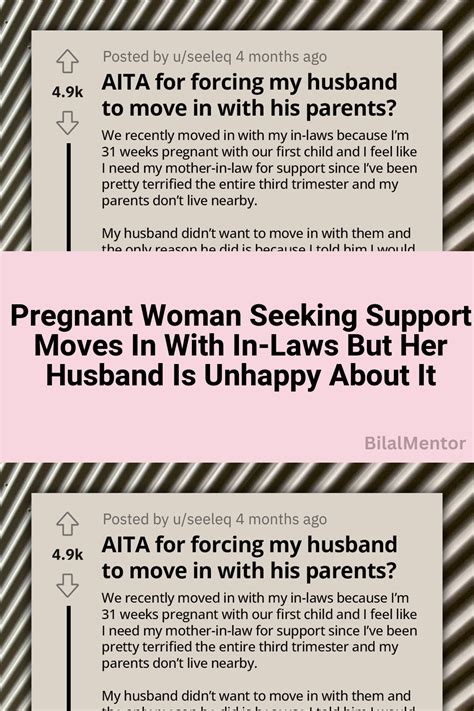 Pregnant Woman Seeking Support Moves In With In Laws But Her Husband Is