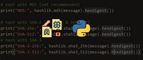 how to use hashing algorithms in python using hashlib python code