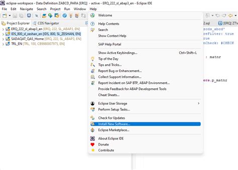 how can you install eclipse and hana tools for abap cds views hana