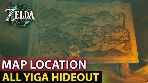 Where You Can Find Map Location All Yiga Hideout Guide In Zelda