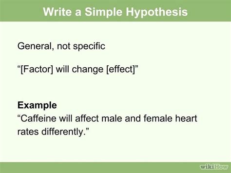 How To Write A Hypothesis Teachpedia