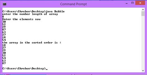 learn through example bubble sorting