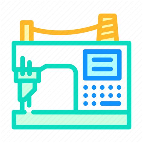 Sewing Machine Factory Sew Tailor Icon Download On Iconfinder