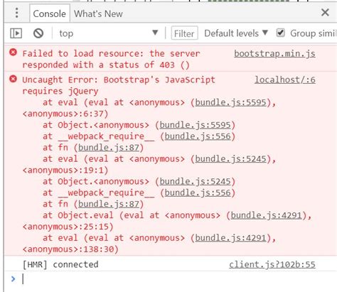 javascript collapsing bootstrap navbar does not drop down when