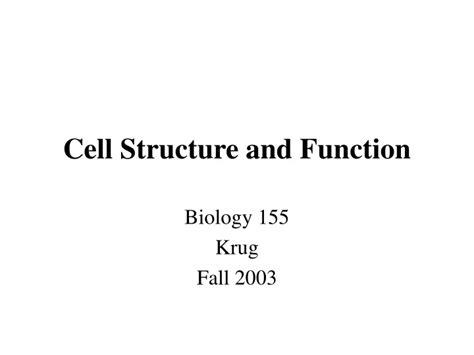 Ppt Cell Structure And Function Powerpoint Presentation Free