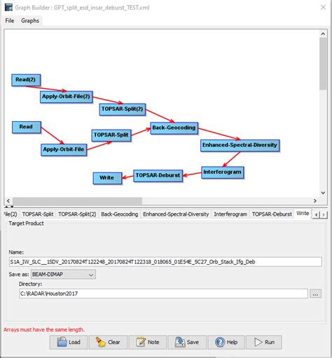 esd issue arrays must have the same length s1tbx step forum