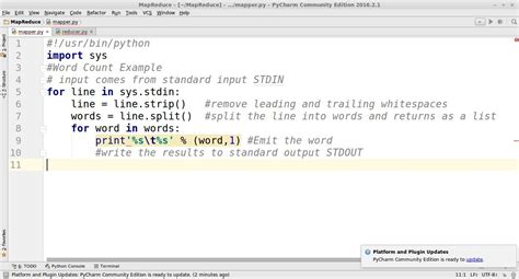 hadoop streaming writing a hadoop mapreduce program in python