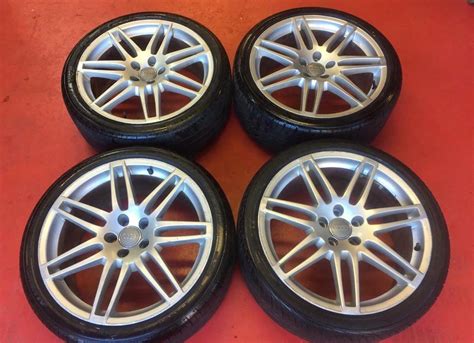 19” Genuine Audi A6 Tt Mk2 Alloy Wheels Tyres Alloys Rs4 Lemans 5x112