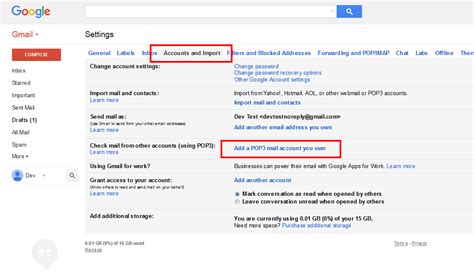 read gmail messages on other email clients using pop