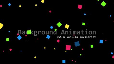animated background for website header using css and vanilla javascript