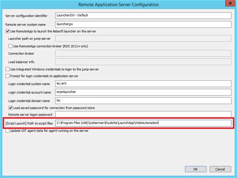 maintain application launching scripts