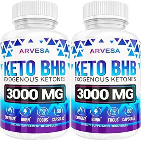 Keto Diet Pills 5x Dose 2 Pack 3000mg Keto Bhb Best Exogenous