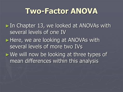 Ppt Repeated Measures Anova Two Factor Anova Powerpoint Presentation